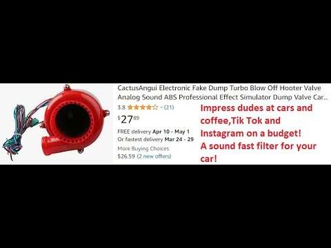 Fake Turbo BOV | sound fast show off Impress dudes at cars and coffee ...