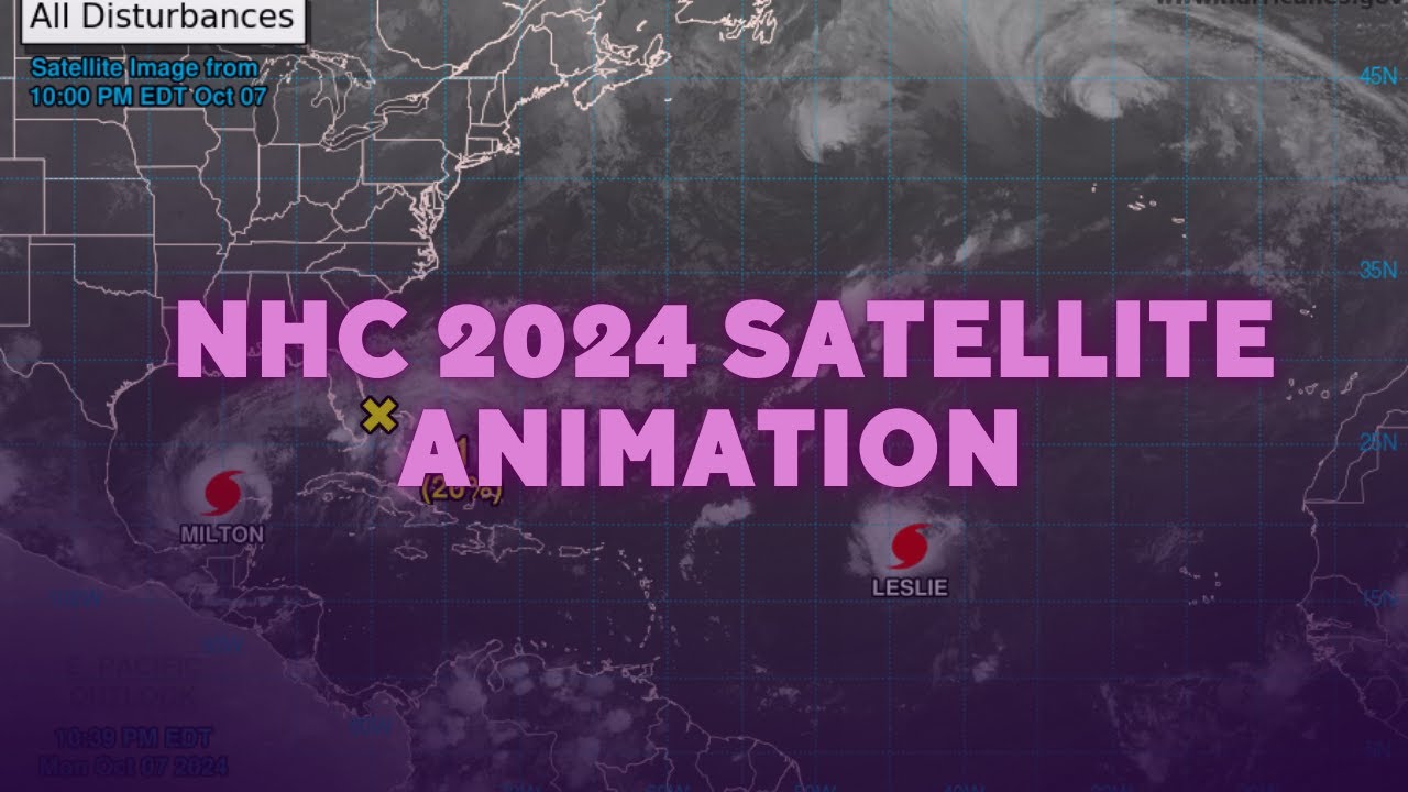 2024 Atlantic Hurricane Season: NHC Satellite Animation - YouTube