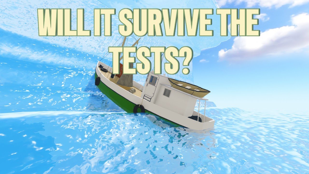 Testing A Fishing Boat On 3 DIFFERENT WAVE TESTS!!! On Roblox Build A ...