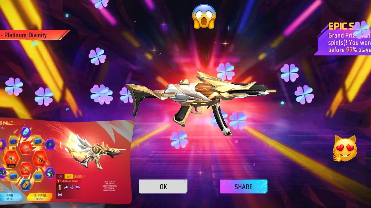 MP5 Evo Gun + Level 4 Upgrade in Just 1000 Diamonds! 😱🔥 | Free Fire EVO ...