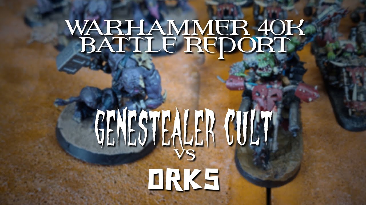 Genestealer Cult vs. Orks Warhammer 40k 1000 Point Incursion Battle ...