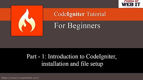 Codeigniter 3 Crash Course - Tutorial - YouTube