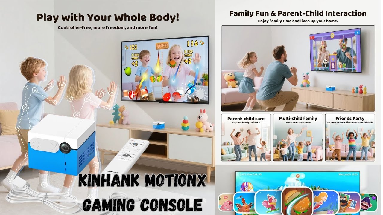 KINHANK MotionX Gaming Console | Indoor Motion Games for Kids ...