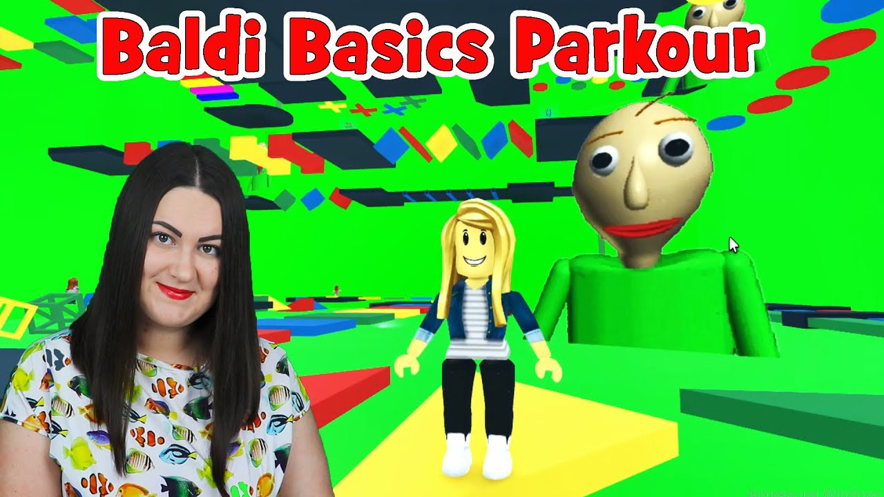 БЫСТРЫЙ Балди ПАРКУР Roblox Baldi Basics Parkour Obby - YouTube