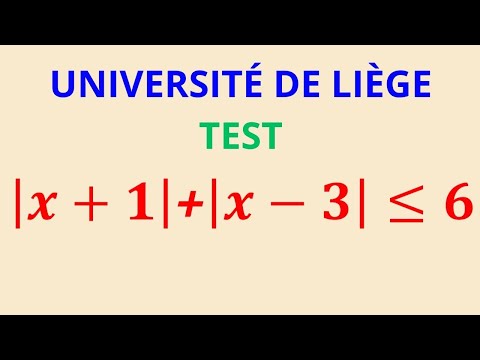 Inéquation avec valeur absolue
