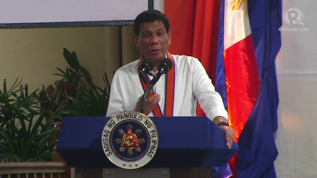Duterte 'thinking twice' about releasing final drug list - YouTube