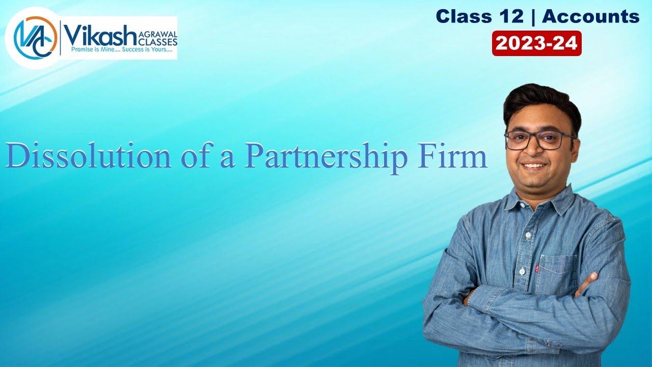 Lecture 7 | Dissolution of a Partnership Firm | Realisation Account ...