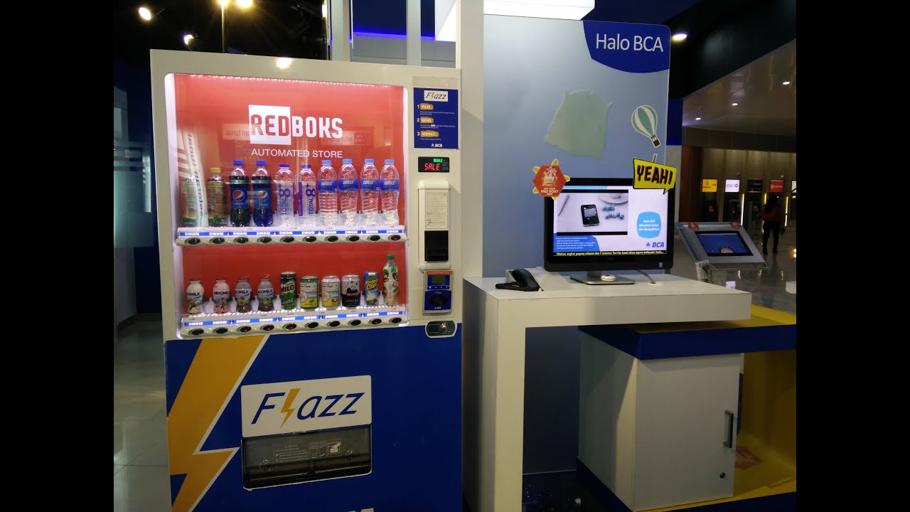 Vending Machine dengan BCA Flazz - YouTube