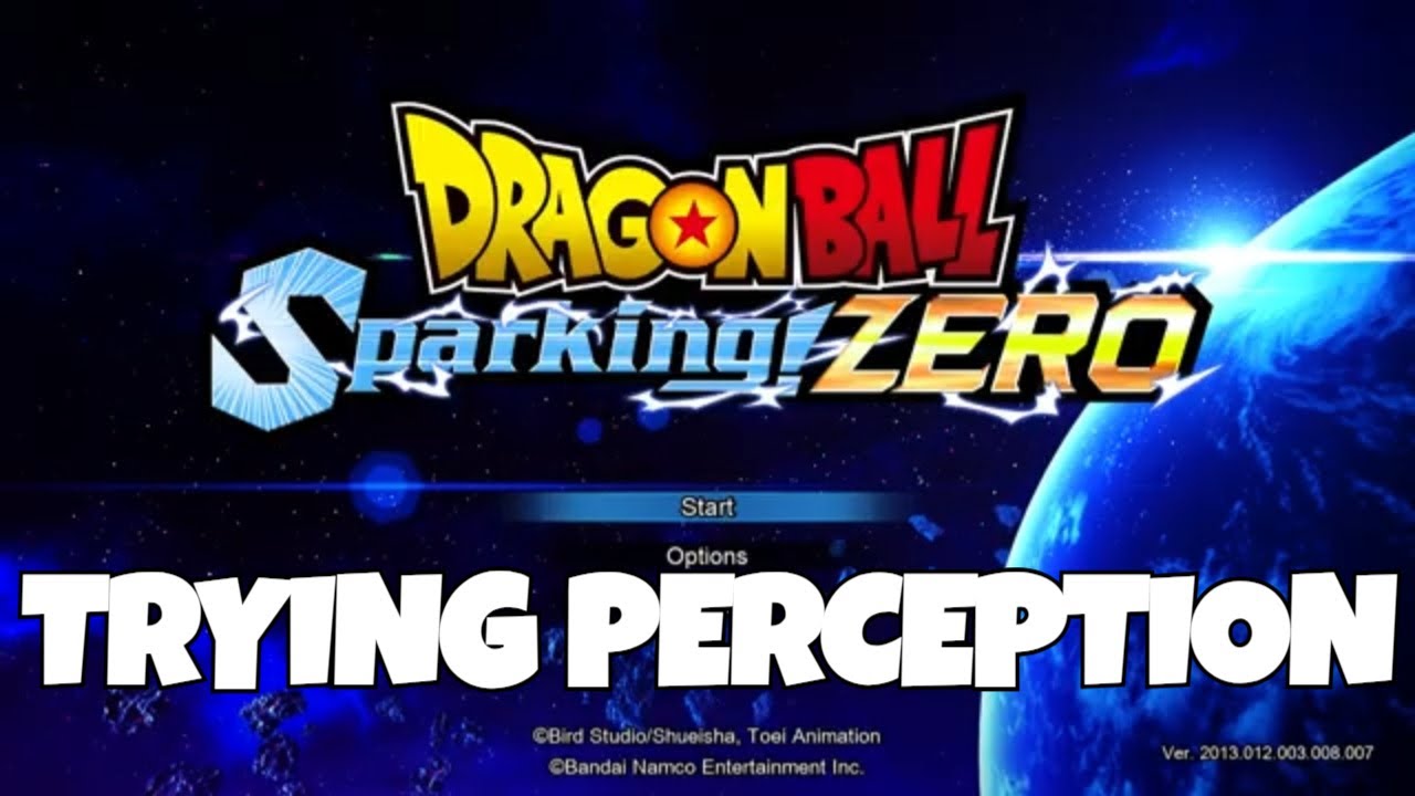 Trying Perception for the First Time in DBZ Sparking! ZERO! - YouTube