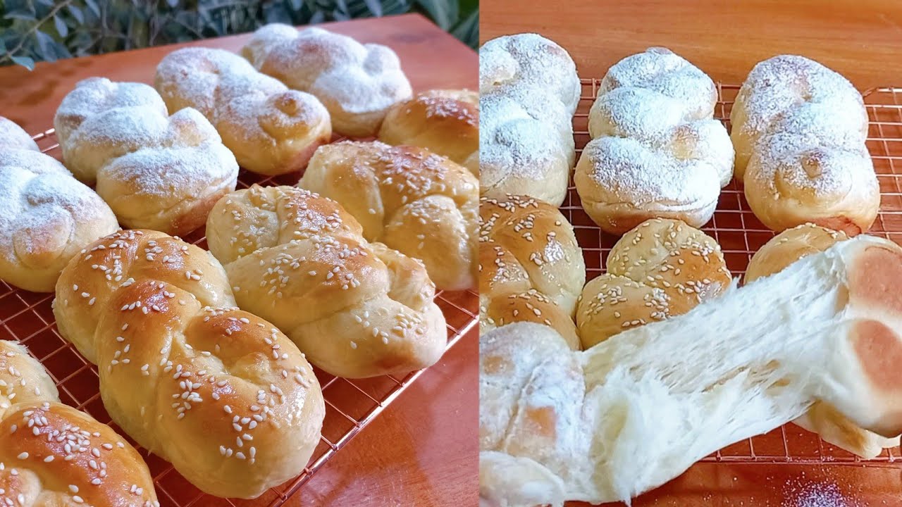 Roti Kepang Metode Sponge & Dough empuk dan lembutnya kebangetan! - YouTube