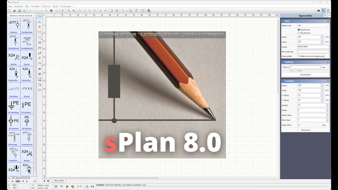 sPlan 8.0 - Symbole / Bauteile erstellen - YouTube