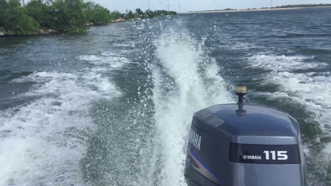 Kenner center console repower 115 Yamaha 2 stroke - YouTube