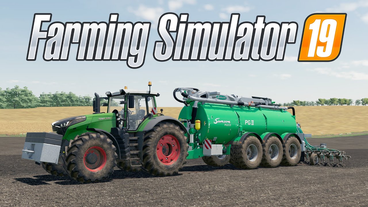 Farming Simulator 19 FENDT 1050 + SAMSON PG II 25 - YouTube