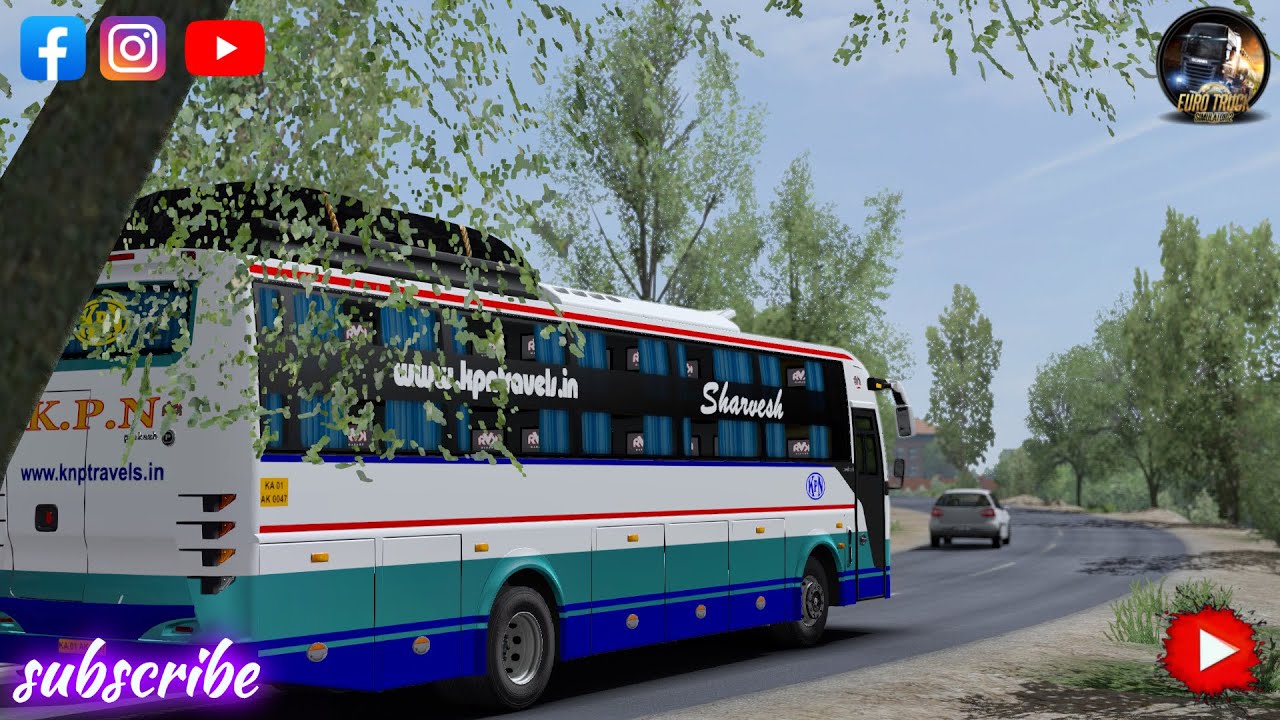 Crazy Overtaking KPN Travels Bus | Prakash Capella Bus By Rvk Garage ...