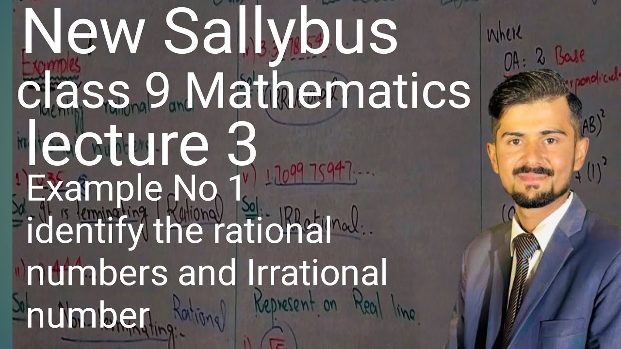 example 3 identify rational and irrational number Number on real line # ...