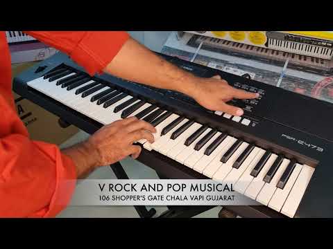 YAMAHA PSR E-473 UNBOXING AND PHYSICAL OVERVIEW AND BACK PANEL OVERVIEW ...