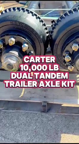 CARTER 10,000 lb Dual Tandem Trailer Axle Kit - YouTube