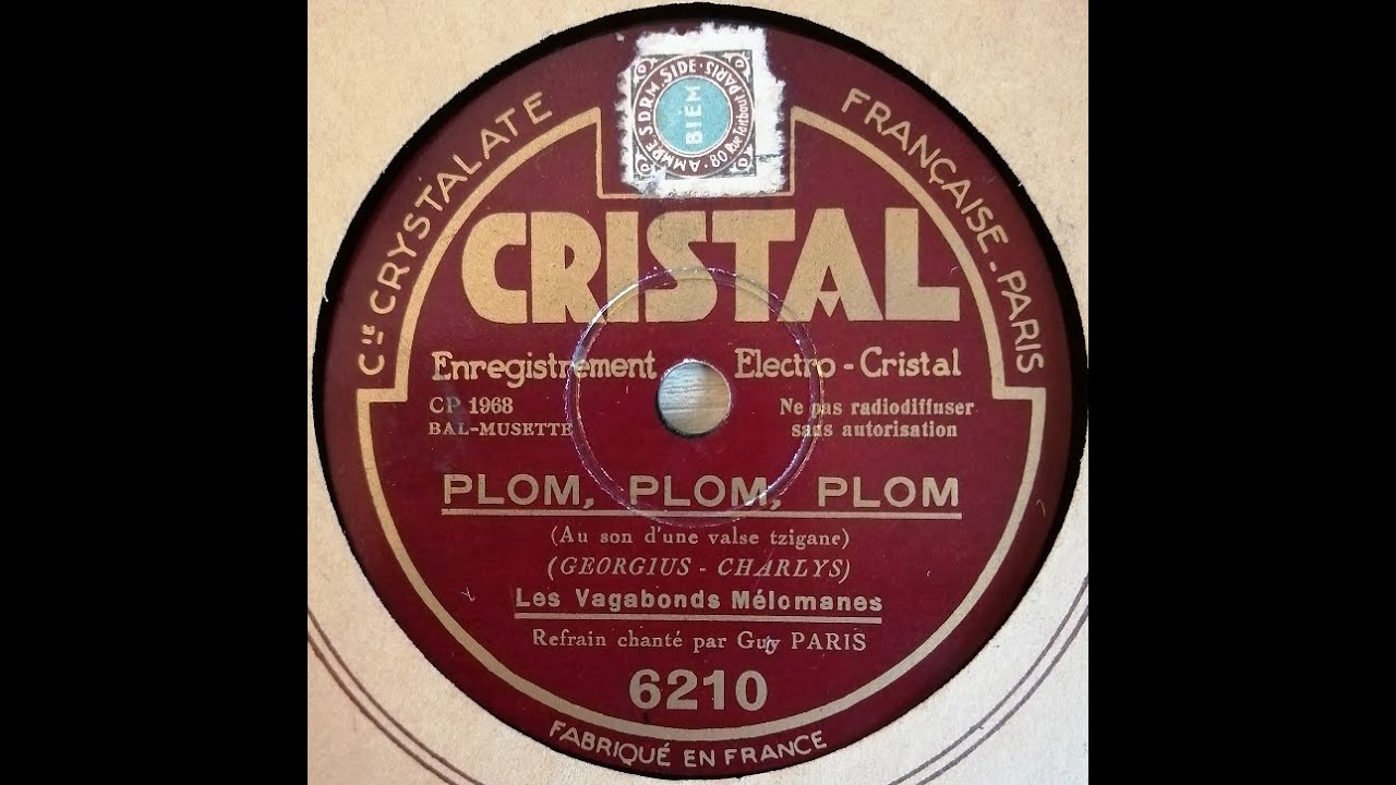 Les vagabons mélomanes et Guy Paris " plom...plom...plom " 1936 - YouTube