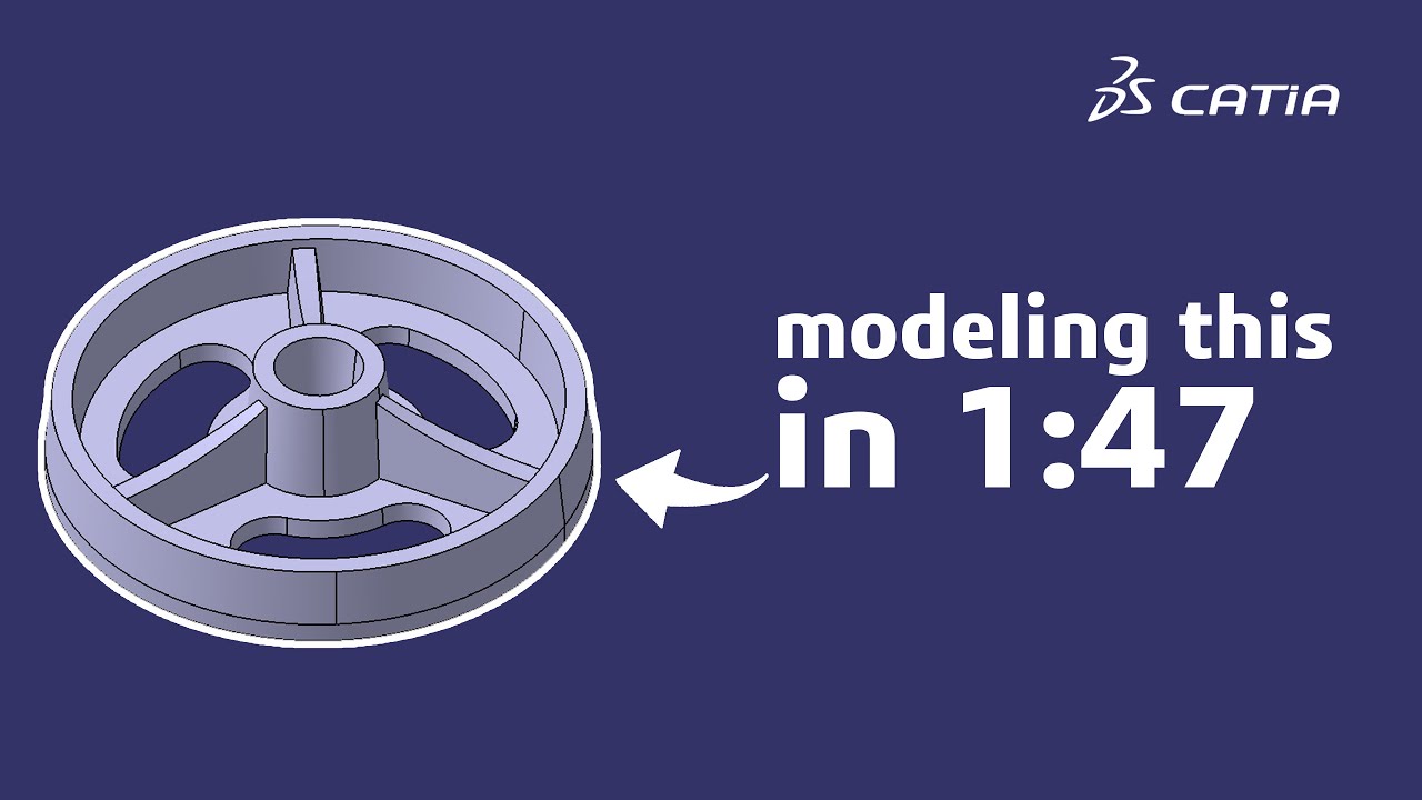 Modeling an injection molding part in 1:47 - YouTube