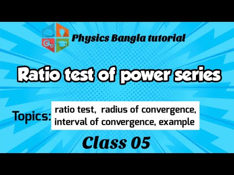 Ratio test of a power series// interval of convergence & radius of ...
