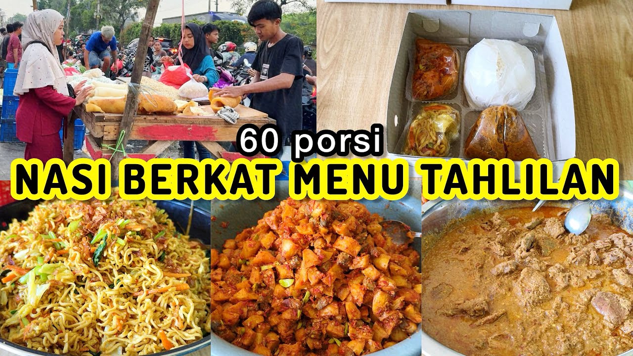 MENU TAHLILAN 60 PORSI NASI BERKAT #nasibox #niahermanto #idejualan # ...