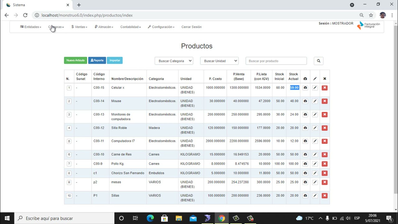 Control de Stock - Kardex - YouTube