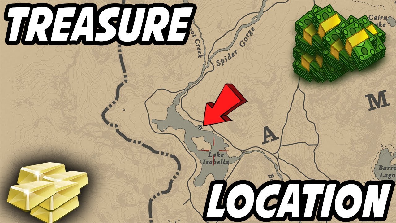 Red Dead Redemption 2 Online Treasure Map Lake Isabella red-dead-redemption-2-online-treasure-map-lake-isabella