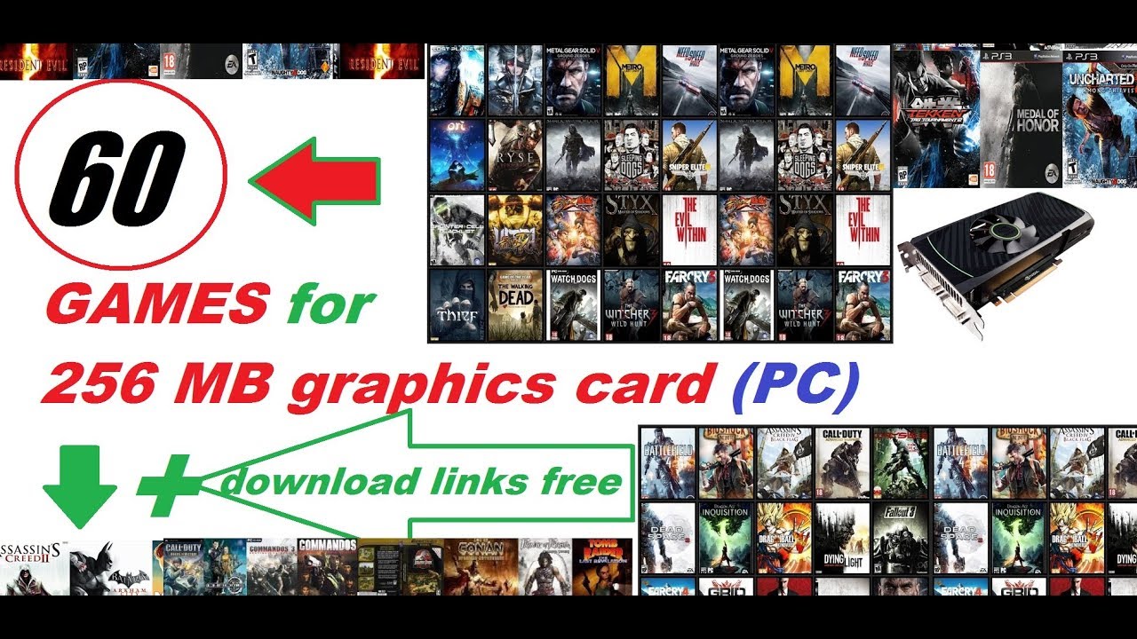 60 GAMES for 256 MB graphics card (PC) 2019 - YouTube