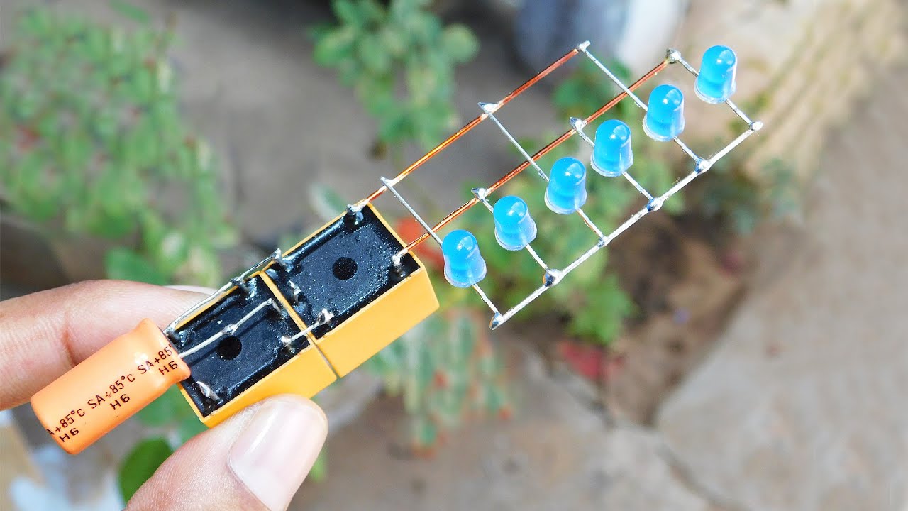 Running LED Effect Circuit With Relays - YouTube