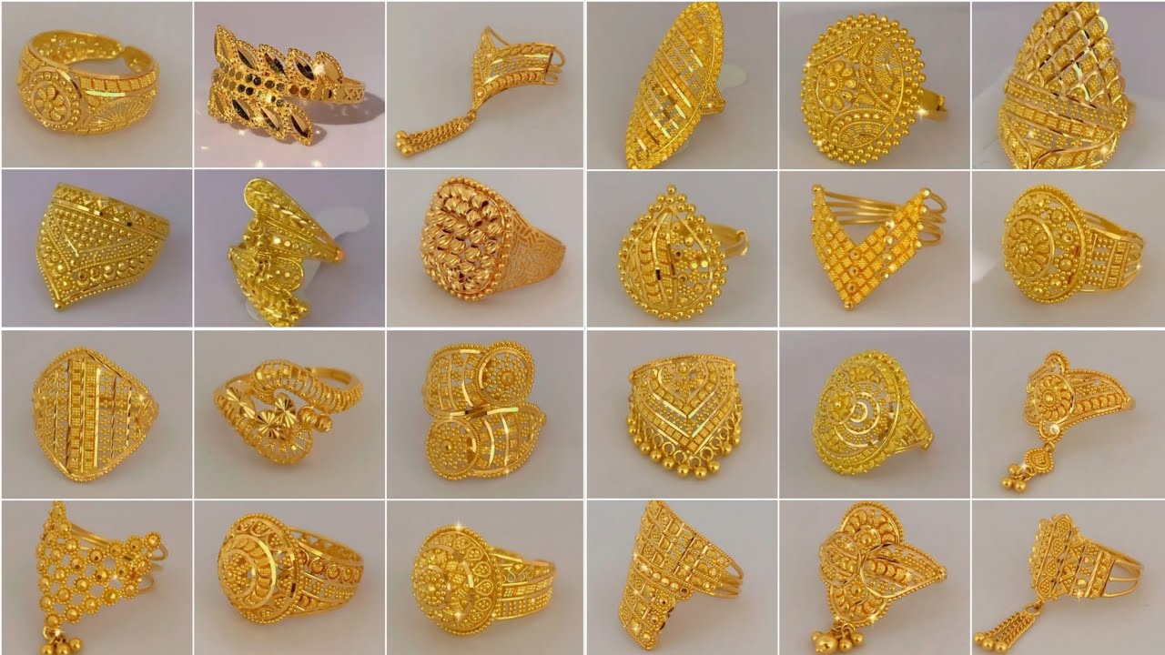 60+ Top Trending Gold Rings designs 2024| Beautiful Gold Engagement ...