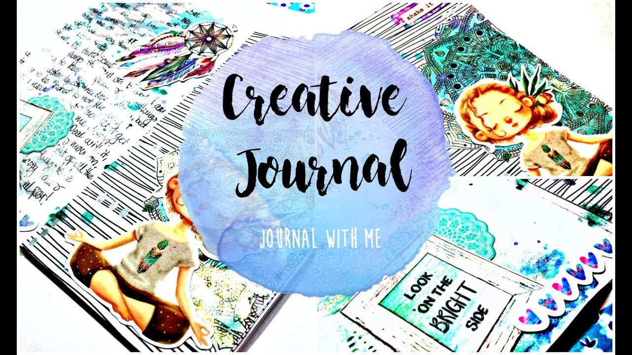 Creative Journal Page Process: Journal With Me : Session 1 - YouTube