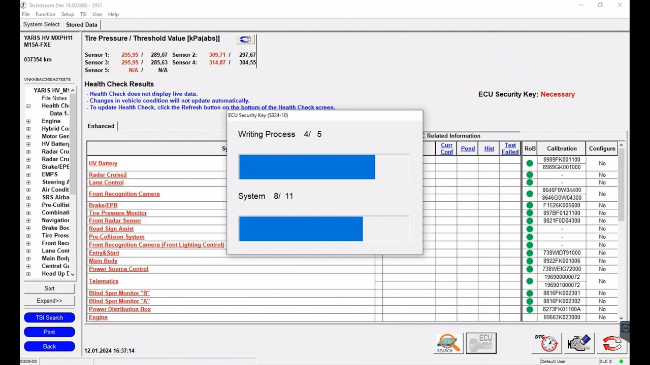 Toyota Yaris HV 2021 ECU ECU Security key writing - YouTube