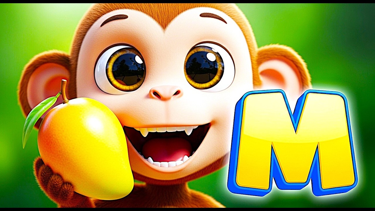 Letter M for Kids | M for Monkey 🐵 | ABC Phonics Learning | ABC ...