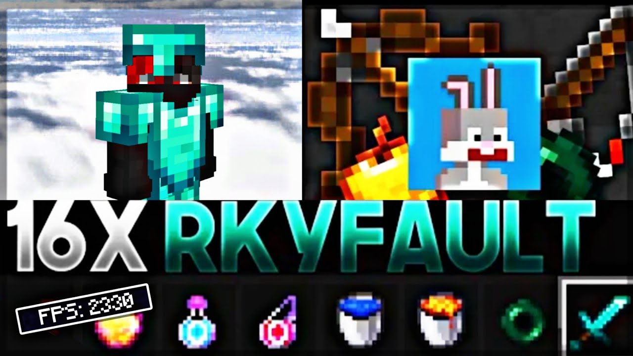 RKYFault [16x] | MCPE | PvP Texture Pack | FPS Friendly| by Keno - YouTube
