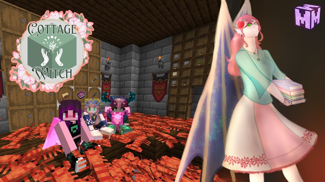We spent a month in a COTTAGECORE Modpack - MSMP Cottage Witch - YouTube