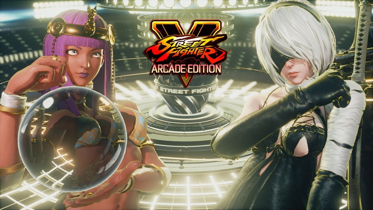 STREET FIGHTER V AE, GODDESS MENAT VS 2B CAMMY! (SFV PC MODS) - YouTube