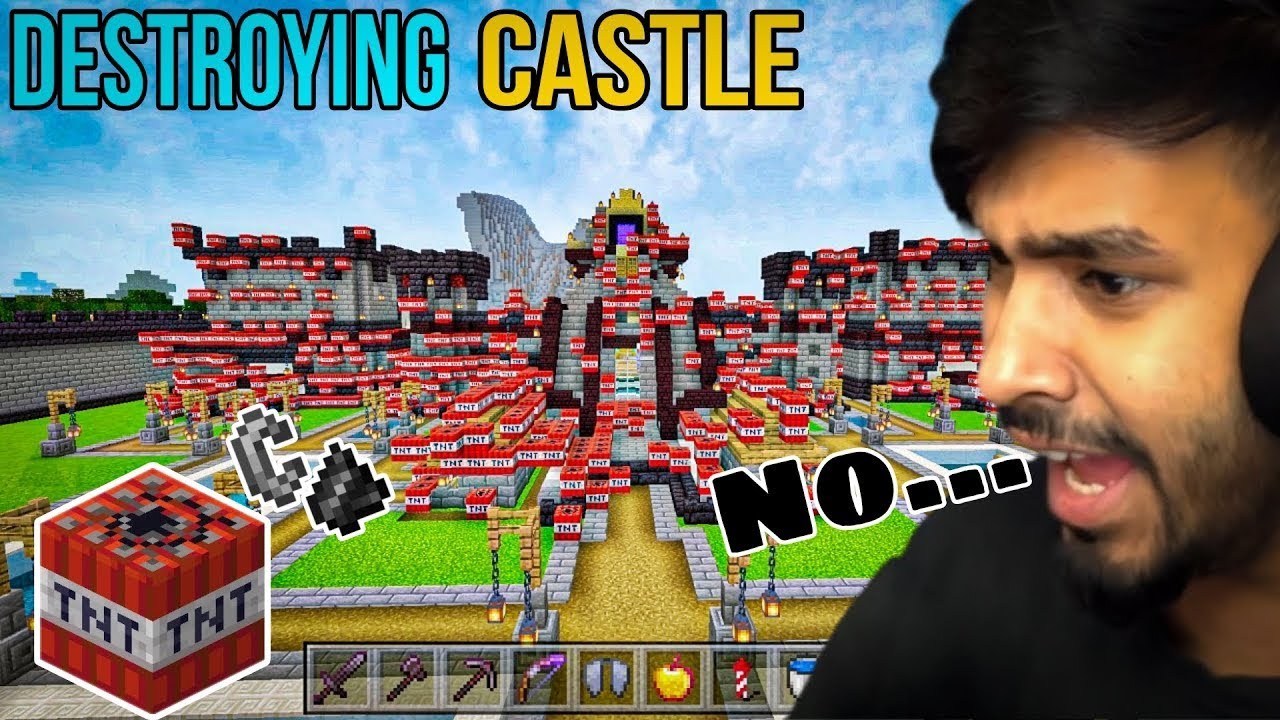 Destroying Techno Gamerz's Minecraft Castle🏰. - YouTube