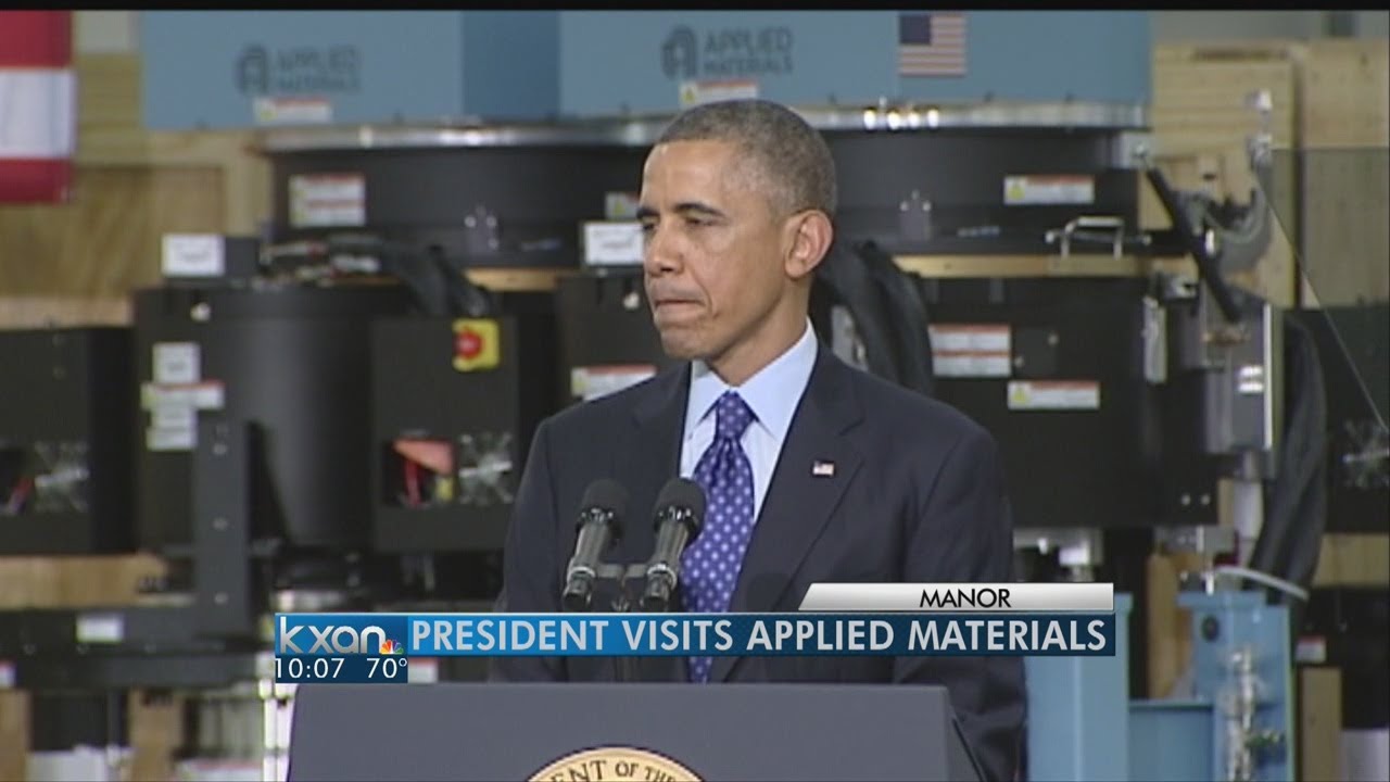 President wraps up day at Applied Materials - YouTube