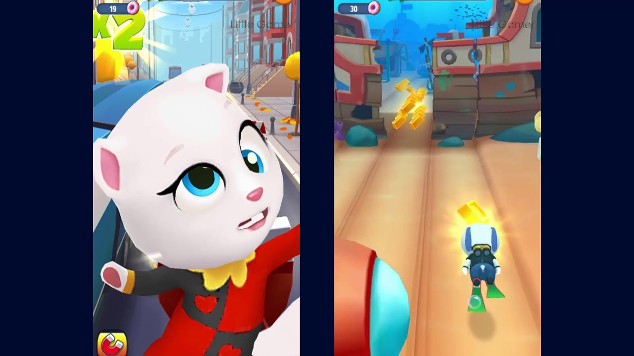 Carnival Angela Vs Deputy Hank Character - Talking Tom Gold Run ...