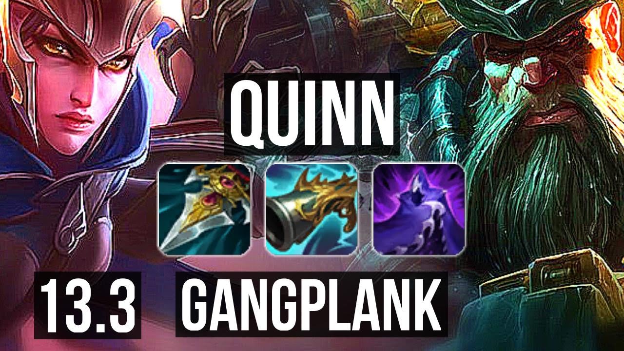 QUINN vs GP (TOP) | 4.3M mastery, Rank 4 Quinn, 19/2/3, Legendary | EUW ...