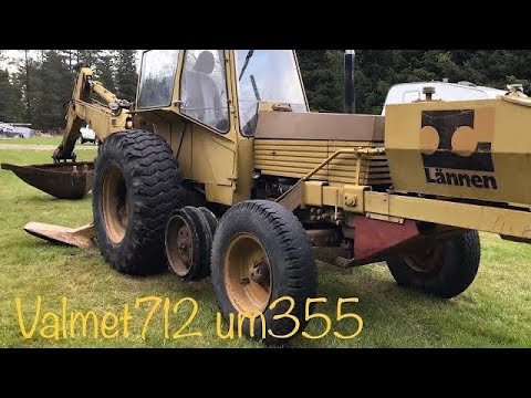 Finnish excavator Valmet 712 um355 - YouTube