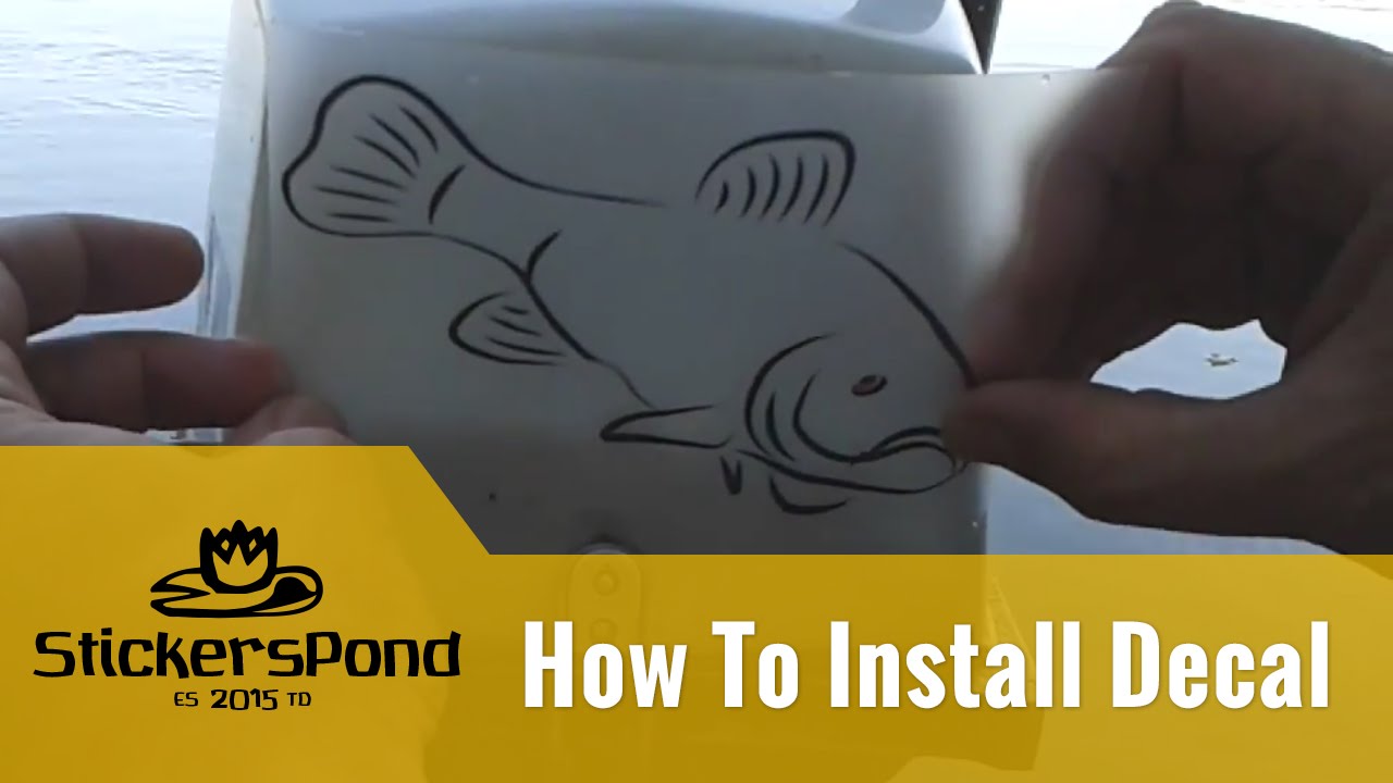 How To Install Decal On Outboard - YouTube