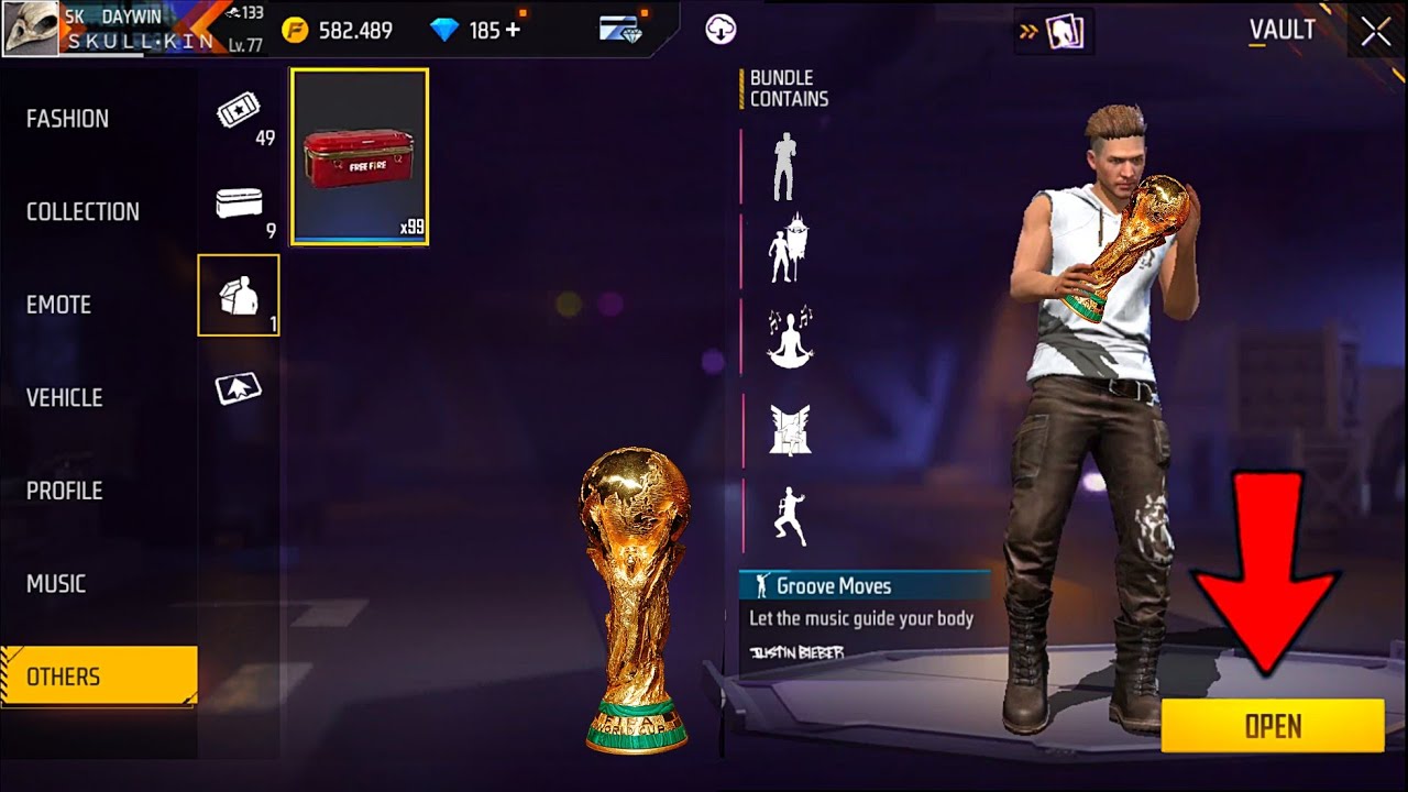 WORLD CUP 🏆 OPEN 99 😱 EMOTE BOXES 📦 FREE FIRE - YouTube