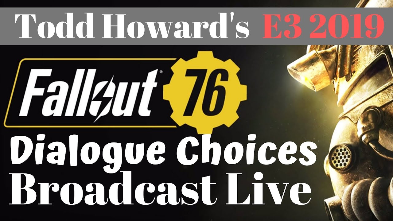 Bethesda's New Press Event Dialogue System Crash's Live E3 2019 - YouTube