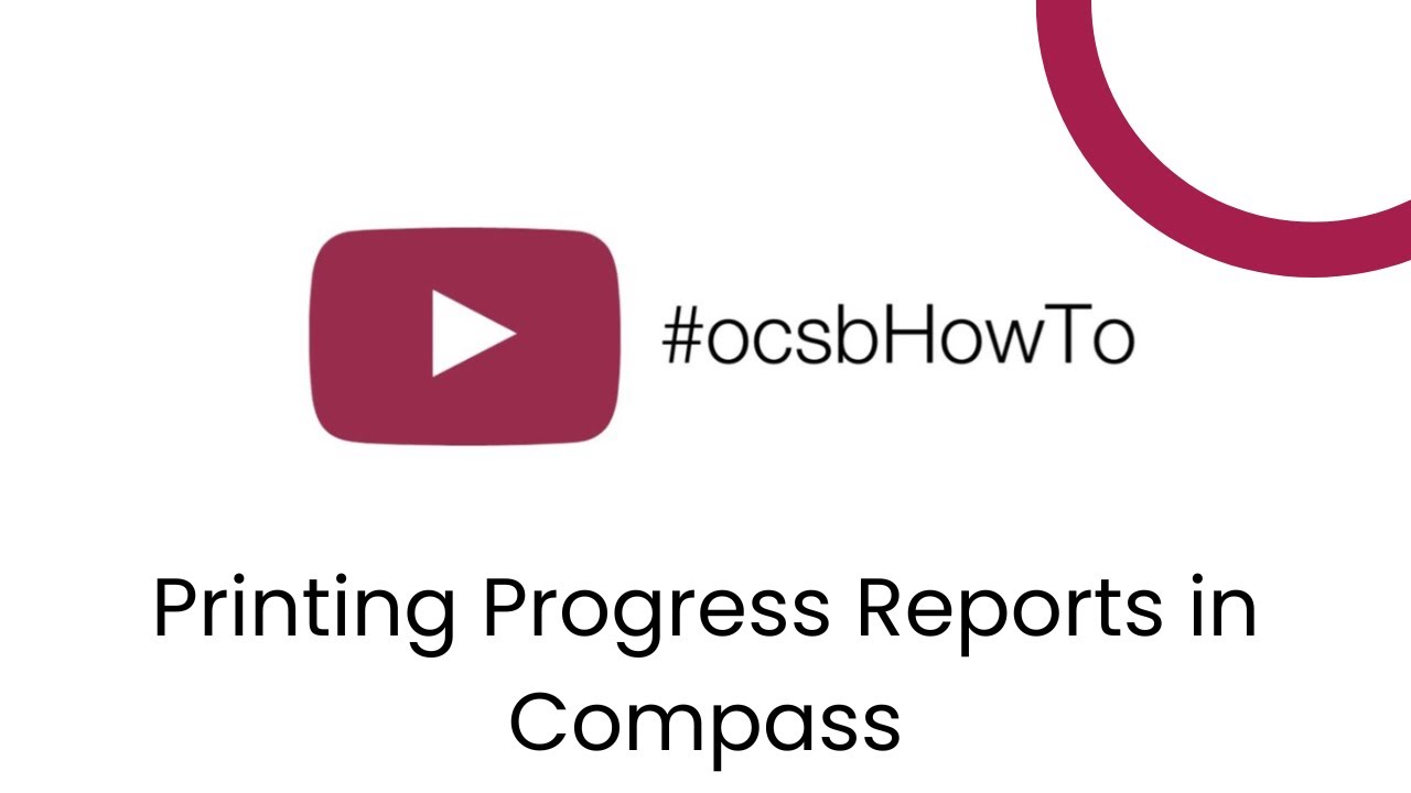 Printing Progress Reports in Compass (Nov 2024) - YouTube