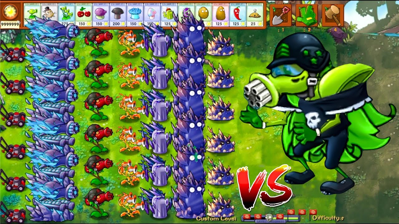 Pvz Fusion | Ultimate Plants Team Vs Pea Commando Rugby Zombies Full ...