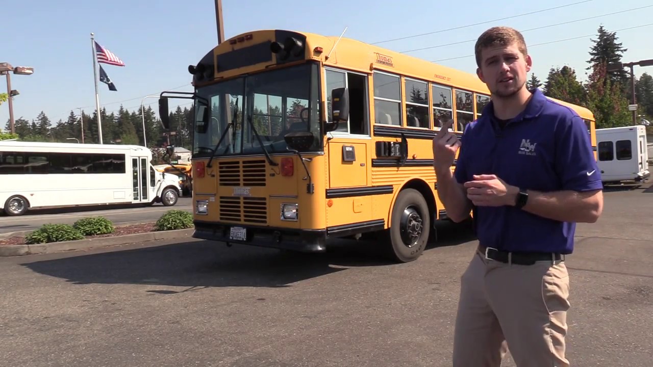 2001 Thomas FE MVP 84 Passenger School Bus - B97708 - YouTube