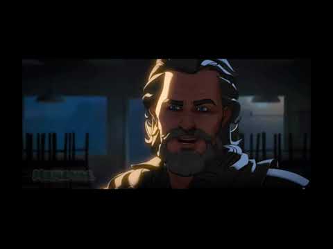 Peter Quill meets his dad end scene - YouTube