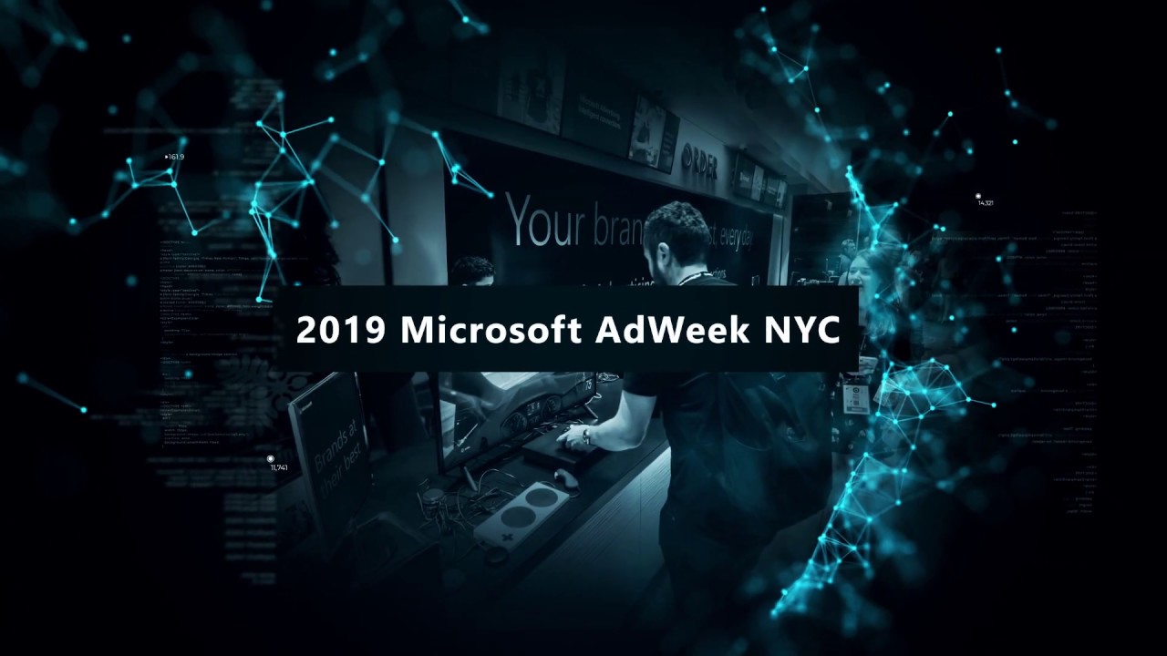 Microsoft AdWeek interactive digital signage - YouTube