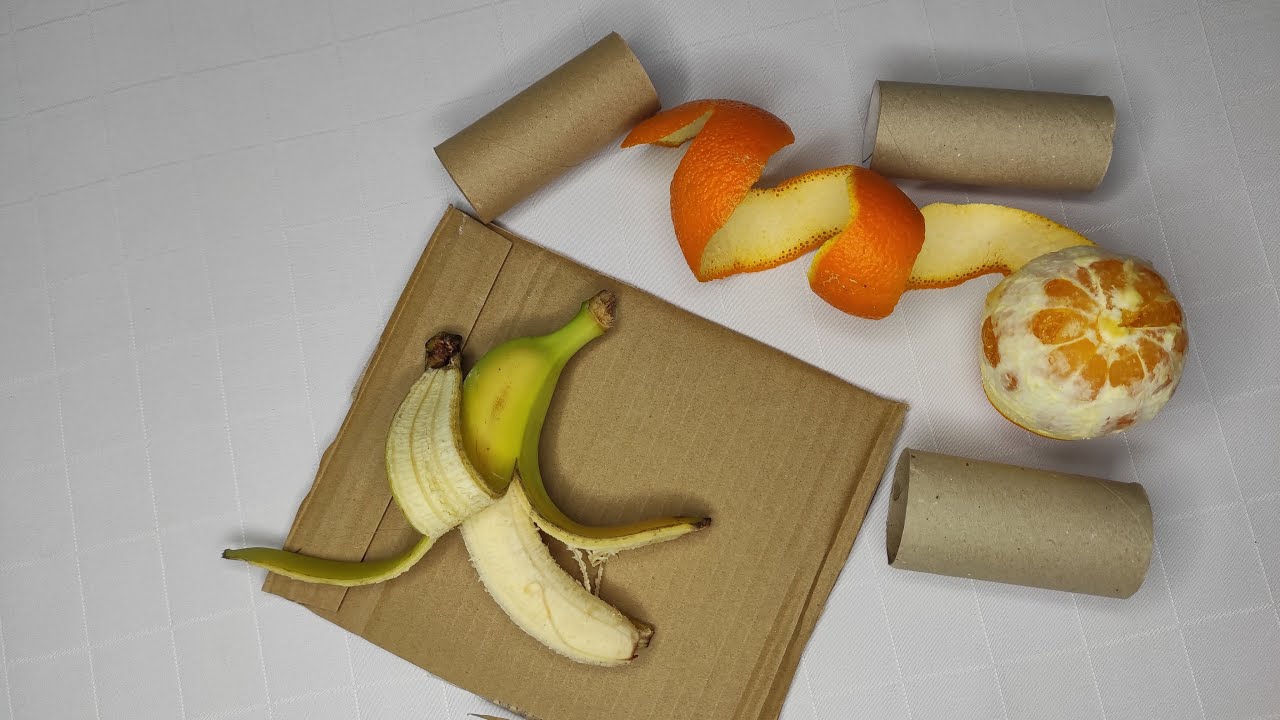 3 Amazing DIY Fruit Peel Craft ideas. Wall decor. Bottle Art at home ...
